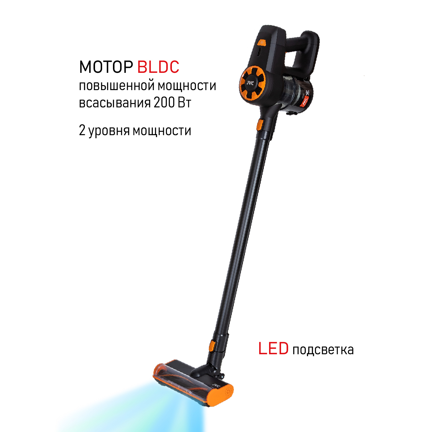 Вертикальный беспроводной пылесос JVC JH-VS125
